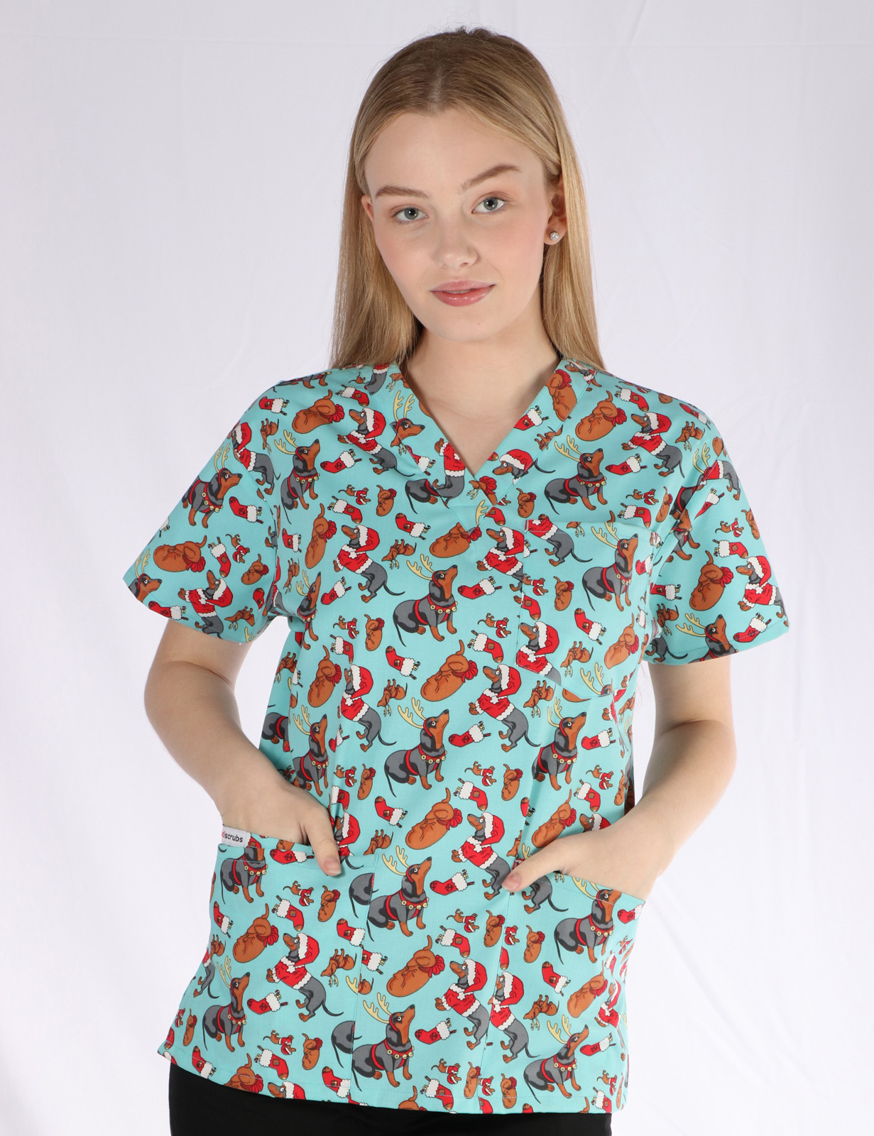 Women's Printed Scrub Tops - Stylish & Comfy Ladies Printed Scrub Tops